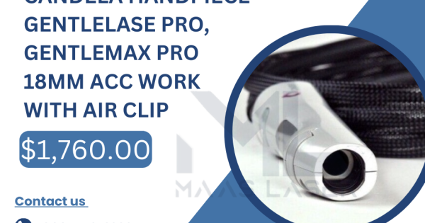 CANDELA HANDPIECE GENTLELASE PRO, GENTLEMAX PRO 18MM ACC WORK WITH AIR CLIP