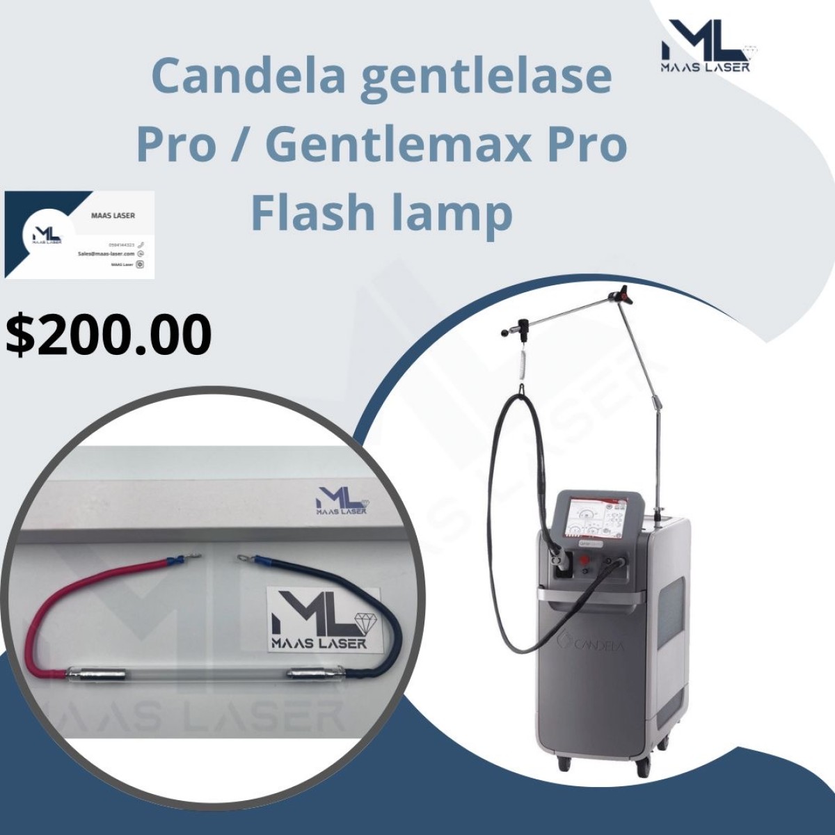 Candela gentlelase Pro / Gentlemax Pro Flash lamp - MS20